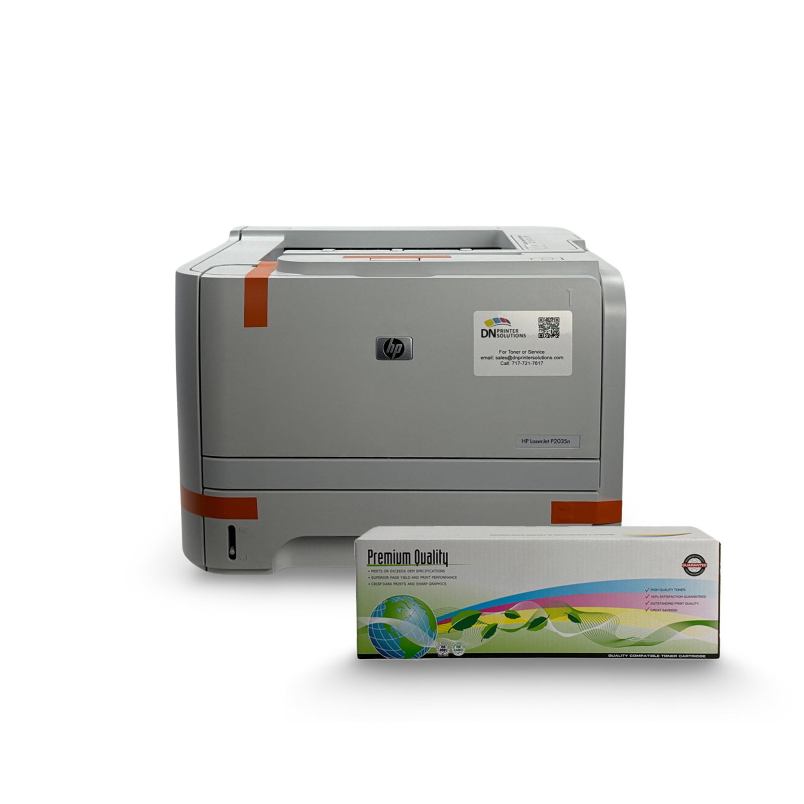 HP LaserJet P2035n Printer CE462A Bundle with new Toner